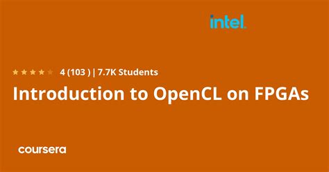 introduction to opencl on fpgas coursya