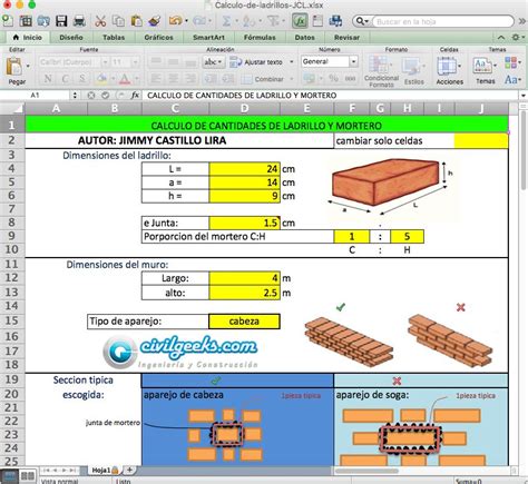 Calculo De Materiales De Construccion En Excel Alliancesecurity