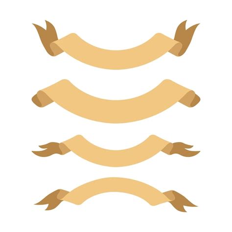 Premium Vector Set Of Vector Shapes Ribbon For Writing Text