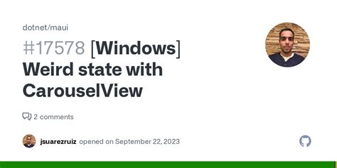 [windows] weird state with carouselview · issue 17578 · dotnet maui