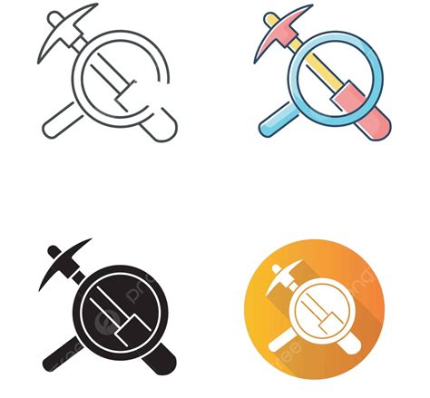 Geology Icon Symbol Isolated Line Vector Symbol Isolated Line