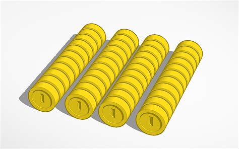 3d Design Mario Coins Tinkercad