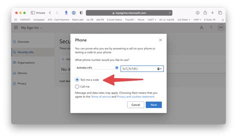 Microsoft 2FA Authentication