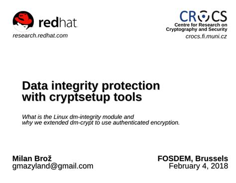 Ppt Data Integrity Protection Data Integrity Protection With