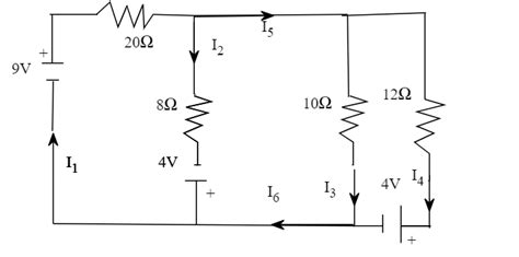 Solved Determine The Six Currents I I I I I Chegg Com