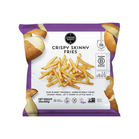 Strong Roots Crispy Skinny Fries Vegan Gluten Free Frozen Fries 20