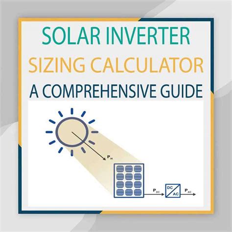 Solar Inverter Sizing Calculator Important Guide Electrical Hub
