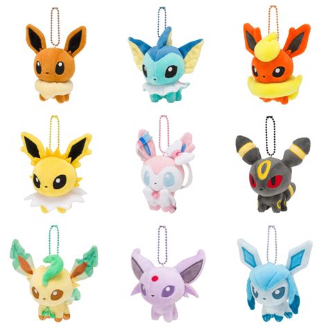 Pokemon Dolls Eeveelutions Mascot Plushes Japan Stuffs