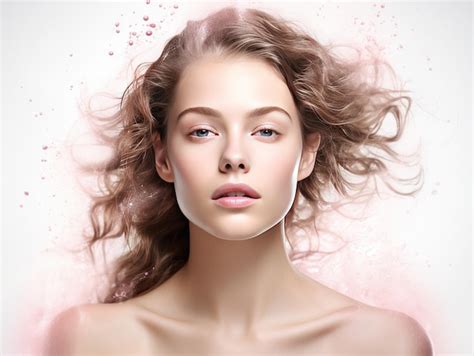 Premium AI Image Beauty Transformation Empowerment In A Captivating Gaze