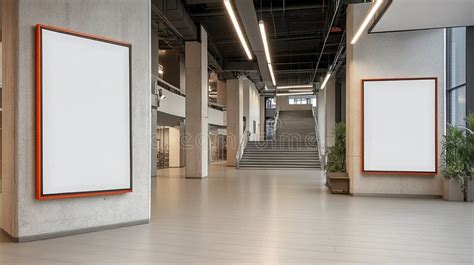 Modern School University Or College Hall Concrete Empty Framing For