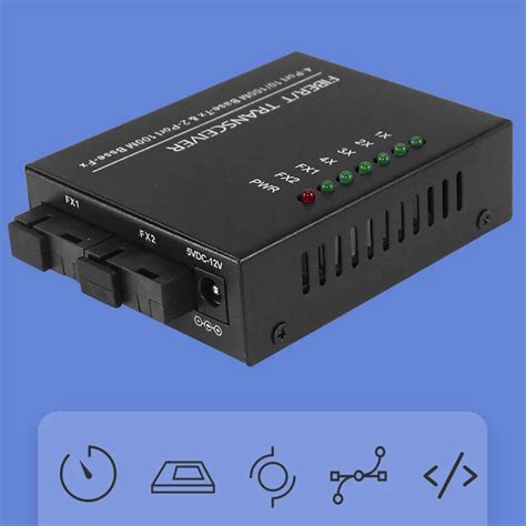 Network Ethernet Switch Pcba Fiber Optic Connectors 6 Port 100mbps Sc