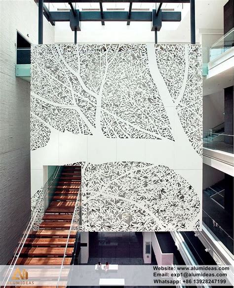 Perforated Facade Cladding Laser Cutting Perforated Metal Sheet Pvdf