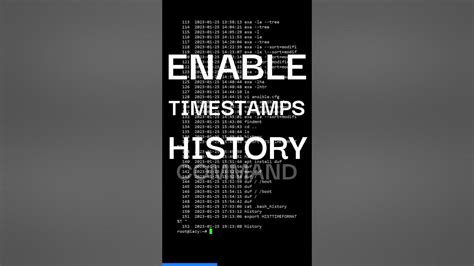 Linux Tips Enable Timestamp In Bash History Youtube