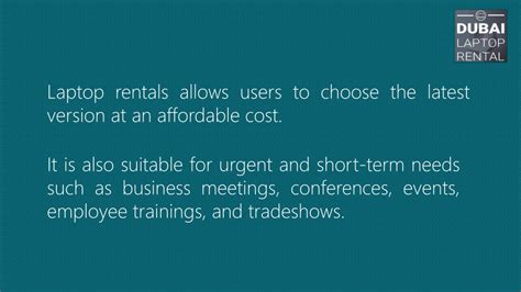 Ppt Before Choosing A Laptop Rental Service What Should You Consider