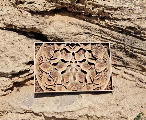 Layered Wood Art Laser Cut Wooden Sculpture Multilayer Wood Wall Decor