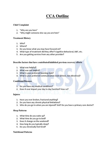 Cca Outline With Summary Example Pdf Psychological Trauma Cca Outline With Summary Example Pdf Psychological Trauma