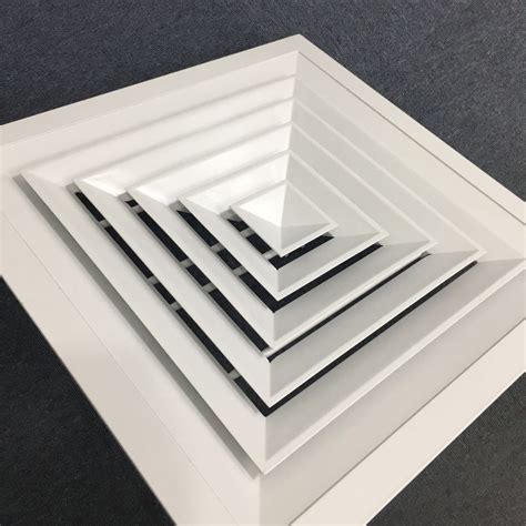 HVAC 4 Way Aluminum Square Ceiling Diffuser Air Diffuser And HVAC