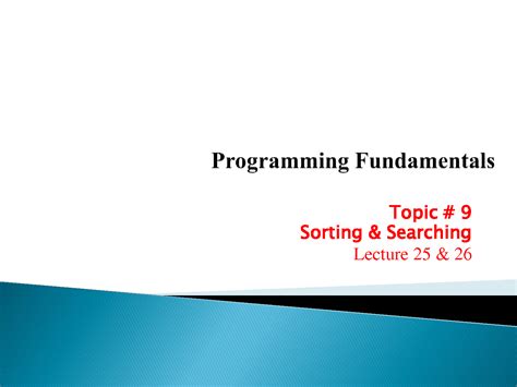 SOLUTION Topic Sorting And Searching In Python Studypool