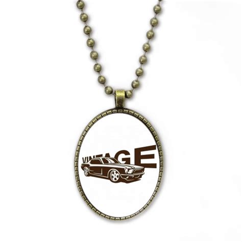Classical Vehicle Style Fashion Necklace Vintage Chain Bead Pendant