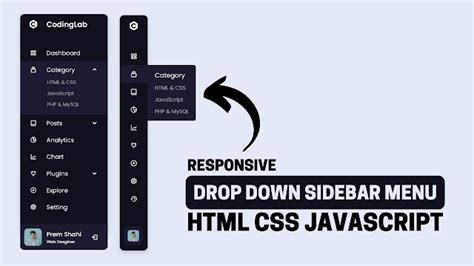 Top 15 Sidebar Menu Templates In HTML CSS JavaScript