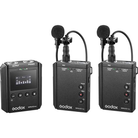 Godox Wmics2 Uhf Compact 2 Person Wireless Wmics2 Kit 2 Bandh
