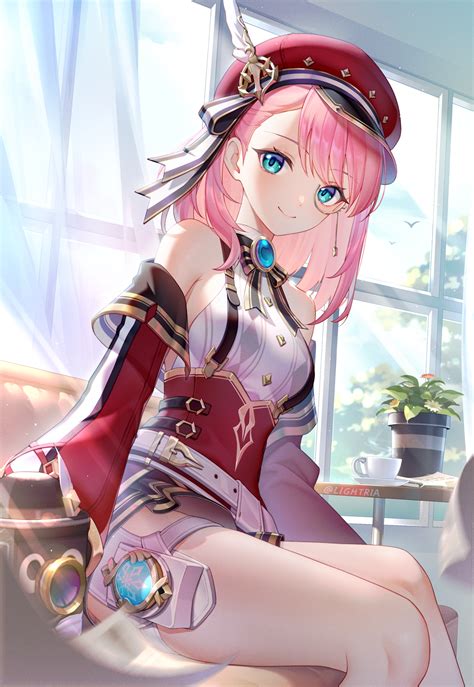 Charlotte Genshin Impact Drawn By Lightria Danbooru