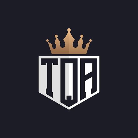 Premium Vector Luxury Tqa Logo With Crown Elegant Initials Tqa Letter