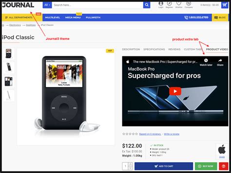 OpenCart Product Extra Description Tab Unlimited