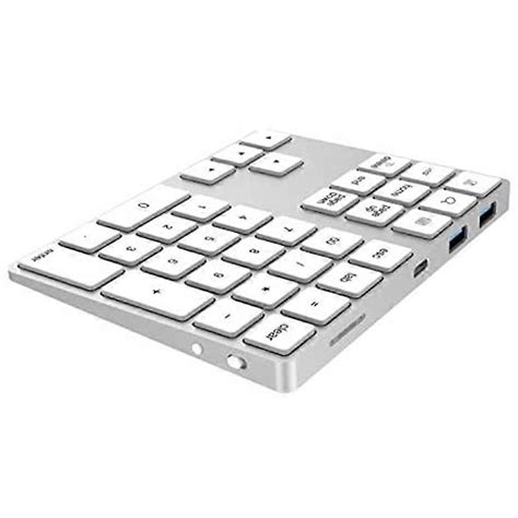Wireless Number Keyboard 34 Keys Numeric Keypadusb Type C Hub