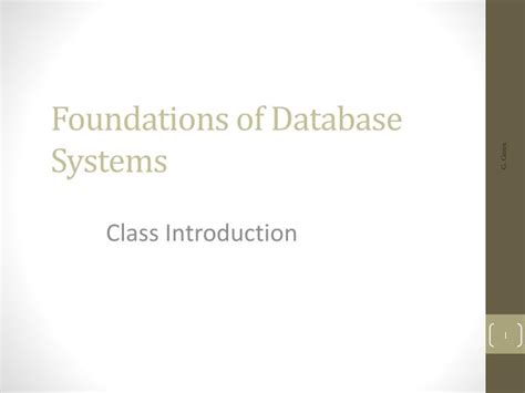 Ppt Foundations Of Database Systems Powerpoint Presentation Free