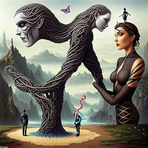 Premium Photo Surrealism The Unity Of Contradictions Good And Evil Beautiful And Ugly In One Image