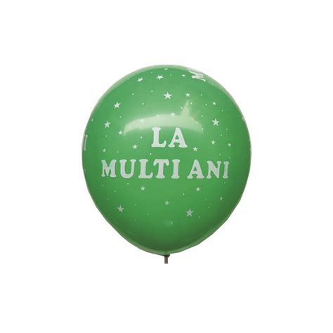 Комплект от 20 броя латексови балони с надпис Честит рожден ден зелени 30 см Emag Bg
