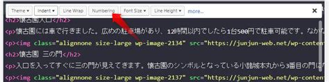 wordpressのテキストエディタをシンタックスハイライトするプラグイン「html editor syntax highlighter