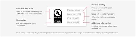 Ul Certified Labels Data Graphics
