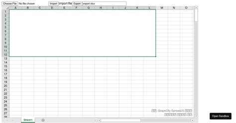 Import Json Filespreadjs Forked Codesandbox