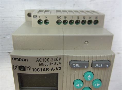 Omron Programmable Relay Zen 10c1ar A V2 Zen10c1arav2 Cpu Unit Ac100