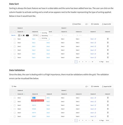 Designing A More Usable Data Table On Behance