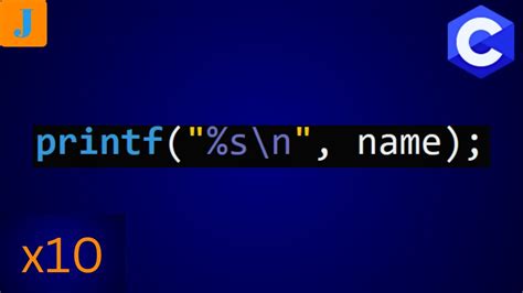 How To Print Name 10 Times In C Youtube