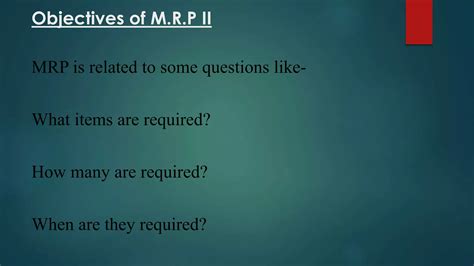 manufacturing resource planning and capacity resource planning ppt pptx