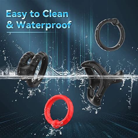 10pcs Cock Ring Set Erection Soft Stretchy Penis Rings Silicone Sex