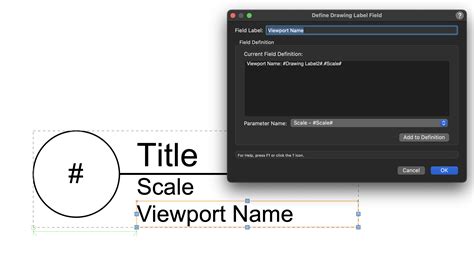 how do i capture the viewport name in a drawing label general
