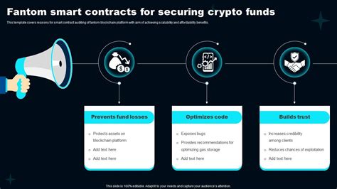 Fantom Smart Contracts For Securing Crypto Funds Ppt Example