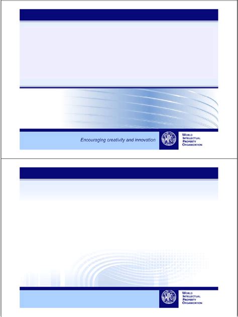 Wipo Role Pdf World Intellectual Property Organization Needs Assessment