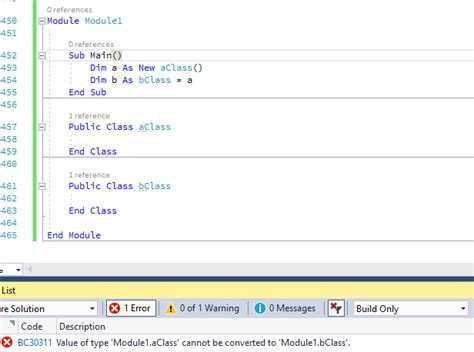 Vb Net Visual Studio 2017 Not Highlighting Errors Stack Overflow