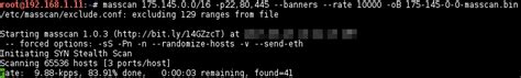 scan the internet with masscan · technical notes