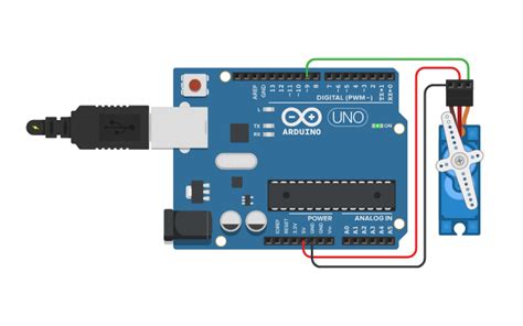 circuit design arduino servo tinkercad