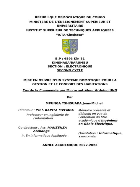 Memoire Mpunga Jean Michel Pdf