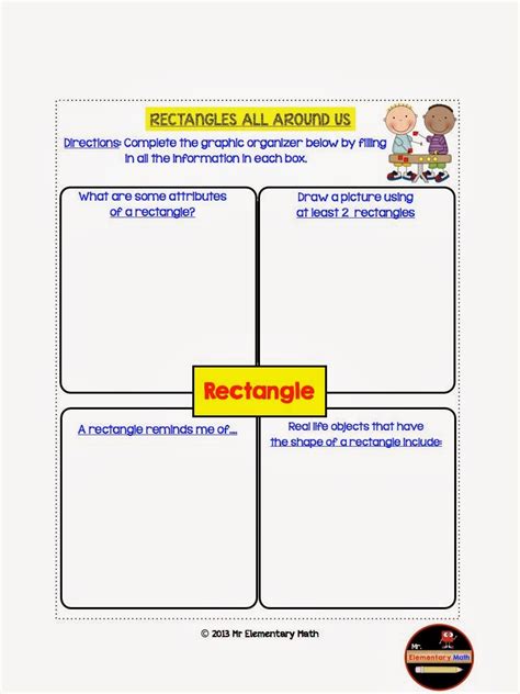 3rd Grade Geometry Interactive Notebook Mr Elementary Math