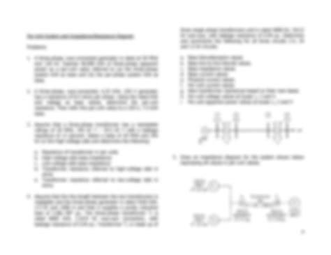 Solution Power System Lecture Per Unit System And Impedance Diagram 2