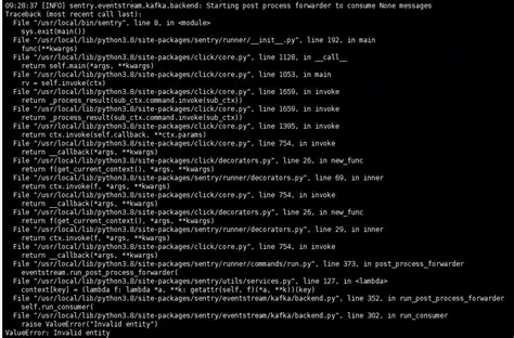 Sentryeventstreamkafkabackend In Runconsumer · Issue 1802